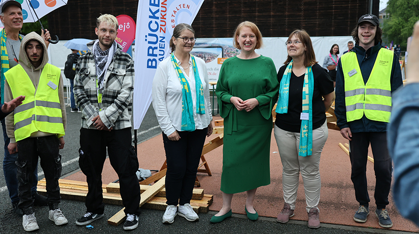 DEKT 2023, Die BAG EJSA beim Kirchentag.